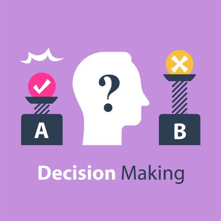Vector of Decision making under - ID:1-143070828 - Royalty Free Image ...