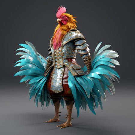 Photo de chinese warrior rooster - ID:1-233446783 - image libre de ...