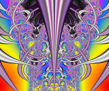 Computer generated abstract colorful fractal artwork for creative ...