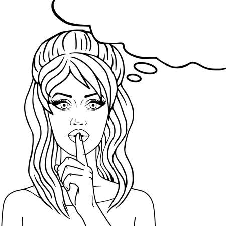 Finger On Lips Drawing | Lipstutorial.org