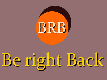 Vector of BRB full form Be right back - ID:1-152301916 - Royalty Free ...