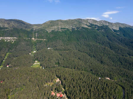 Aerial view of Popovi Livadi Area, Pirin Mountain, Bulgariaの写真素材 ...