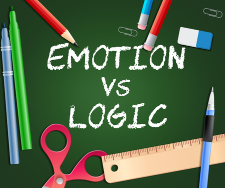 Photo of Emotion Versus Logic Writing - ID:1-120384895 - Royalty Free ...