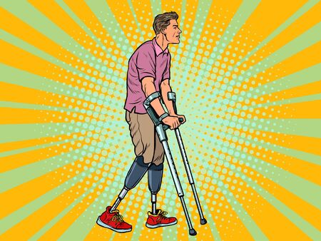 Vector of legless veteran with a bionic - ID:1-133950099 - Royalty Free ...