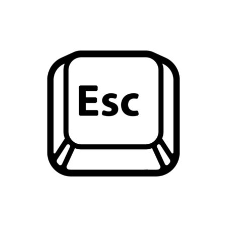 Vector of Esc (Escape) key icon. - ID:1-129521268 - Royalty Free Image ...