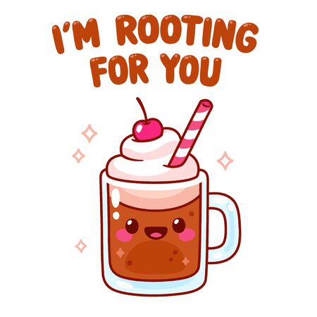 Photo of Cute cartoon root beer float - ID:142224142 - Royalty Free ...