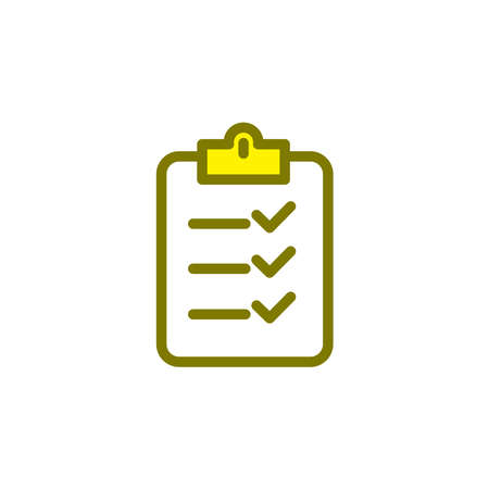 Illustration Vector graphic of checklist icon. Fit for form, clipboard ...