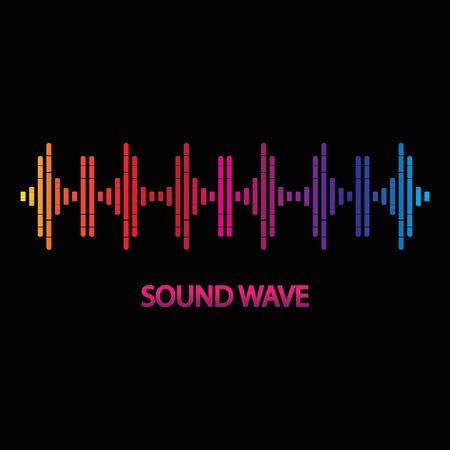 Sound Wave. Colorful sound waves for party, DJ, pub, clubs, discos ...