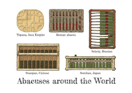 Vector of Abacuses around the world. - ID:1-143929725 - Royalty Free ...