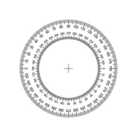 Vector of Circular Protractor. - ID:1-100980664 - Royalty Free Image - Stocklib