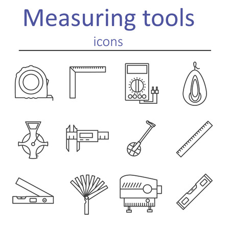 Vector of A set of measuring instruments - ID:69022431 - Royalty Free ...