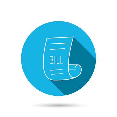 Vector of Bill icon. Pay document sign. - ID:44397602 - Royalty Free ...