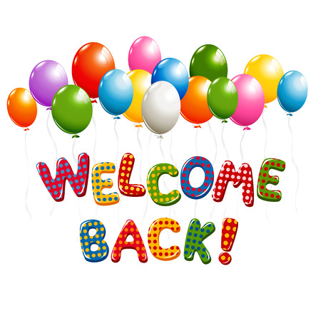 Vector of Welcome Back text in colorful - ID:60238727 - Royalty Free ...