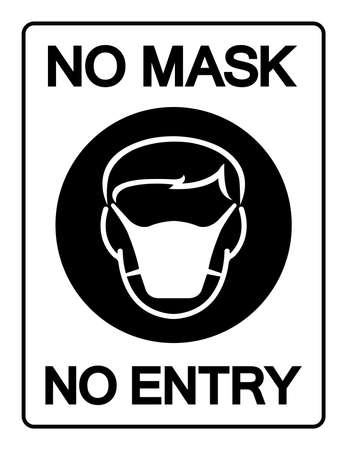 Vector of No Mask No Entry Symbol - ID:1-158056366 - Royalty Free Image ...