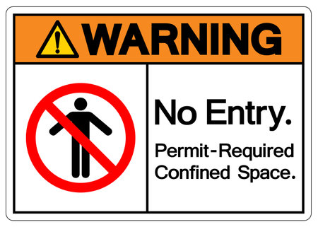 Vector of Warning No Entry Permit - ID:160907558 - Royalty Free Image ...
