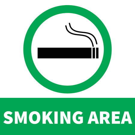 Vector of smoking area icon on white - ID:1-120494810 - Royalty Free ...