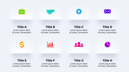 Vector of Neumorphic Vector Infographic. - ID:1-164655167 - Royalty ...