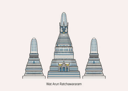 Vector of Illustration of Wat Arun, the - ID:1-157527054 - Royalty Free ...