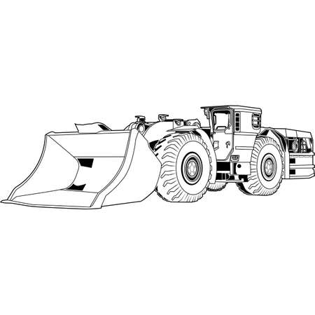 Ilustración del Scoop Tram Detailed Vector - ID:1-184078422 - Imagen ...
