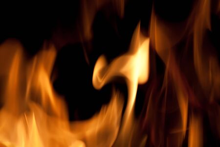 A closeup of some hot fiery flames burning which works nicely as an art ...