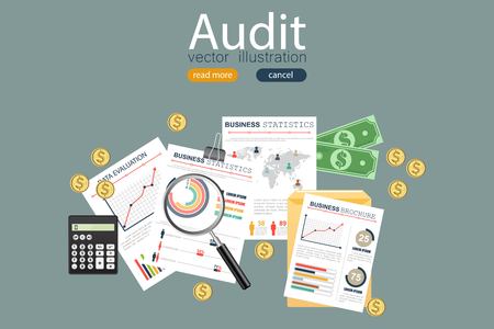 Vector of Auditing concept. Realistic - ID:1-122162687 - Royalty Free ...