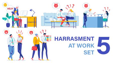 Vector of Workplace Harassment Types. - ID:144863580 - Royalty Free ...
