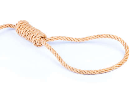 Photo of Tied noose symbol, brown rope - ID:1-157933874 - Royalty Free ...