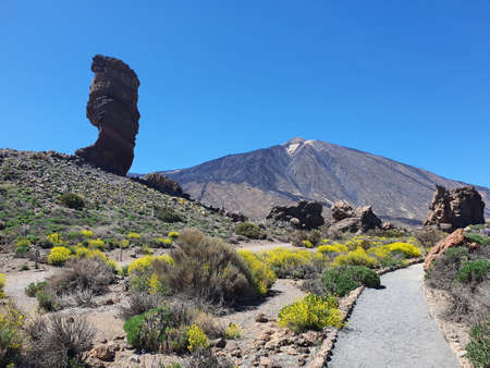 Beautiful nature on Canary Island, Roques de Garcia in Teide National ...