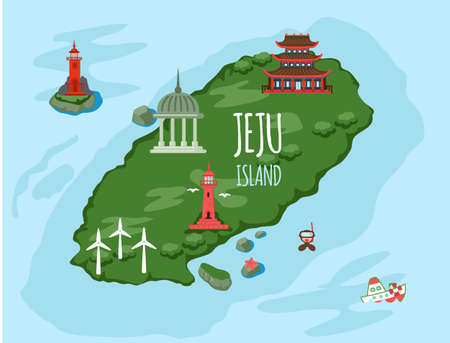 Vector of Welcome to Jeju island in - ID:1-164327379 - Royalty Free ...