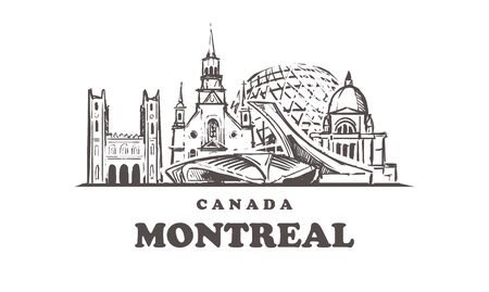 Vector of Montreal sketch skyline. - ID:1-139453673 - Royalty Free ...