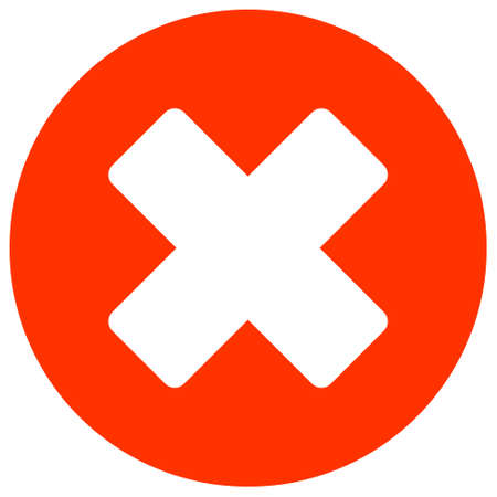 Deny icon with flat style. Isolated raster deny icon illustrations ...