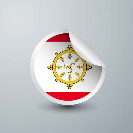 Vector of Sikkim Flag with Sticker - ID:1-172512916 - Royalty Free ...