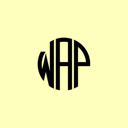 Creative Rounded Initial Letters WAP Logo. It will be suitable for ...