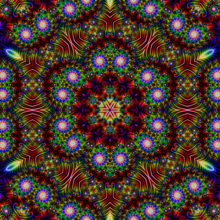 Abstract Computer generated Fractal design. A fractal is a never-ending ...