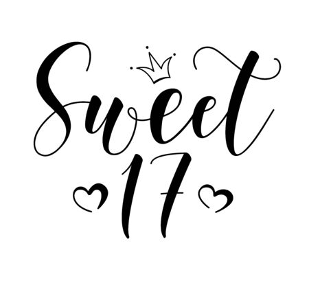 Vector of Sweet 17teen. Happy Birthday - ID:1-141788464 - Royalty Free ...