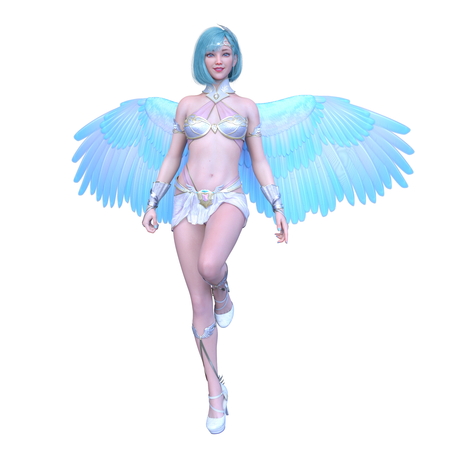 Photo de 3D CG rendering of active girl - ID:1-118496770 - image libre de droit - Stocklib