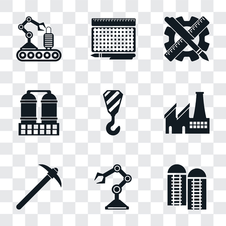 Vector of Set Of 9 simple transparency - ID:1-111926233 - Royalty Free ...