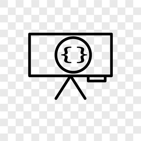 Brackets vector icon isolated on transparent background, Brackets logo ...