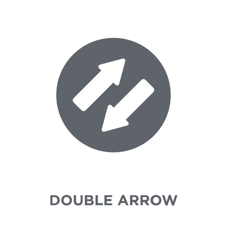Double arrow icon. Double arrow design concept from collection. Simple ...