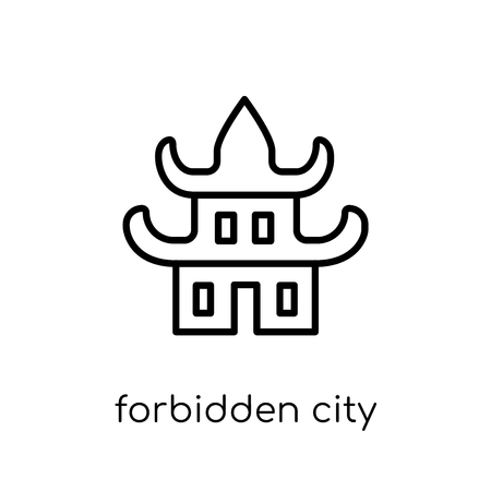 Vector of Forbidden city icon. Trendy - ID:1-112418480 - Royalty Free ...