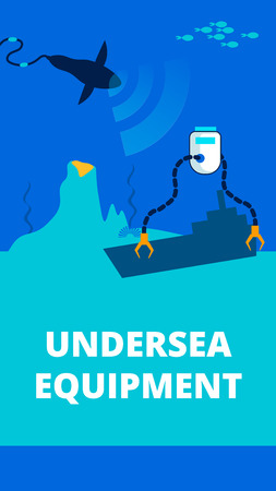 Vector of Undersea Equipment Flat Vector - ID:123918306 - Royalty Free ...