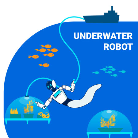 Vector of Underwater Robot Researcher - ID:1-123918322 - Royalty Free ...