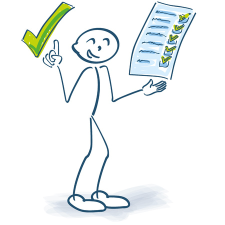 Vector of Stick figure with clipboard - ID:1-117790665 - Royalty Free ...