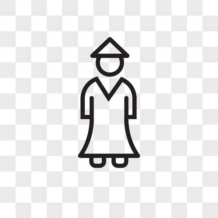 sensei vector icon isolated on transparent background, sensei logo ...