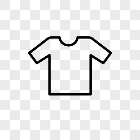 Shirt vector icon isolated on transparent background, Shirt logo ...