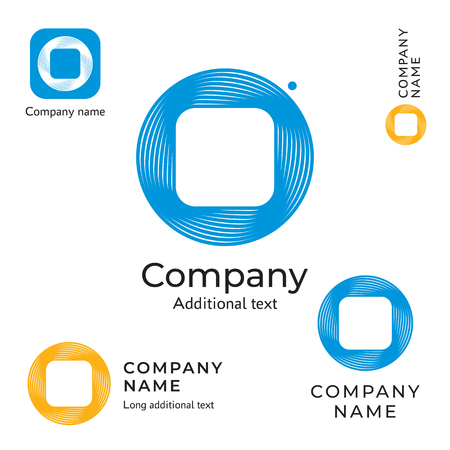 Abstract Technological Logo Design Modern Clean Network Identity Brand ...