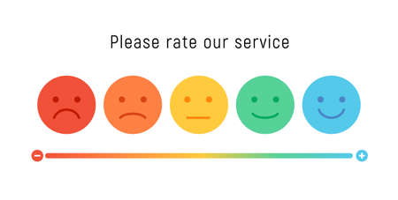 Vector of Smiley rate scale emotion - ID:1-158166379 - Royalty Free ...
