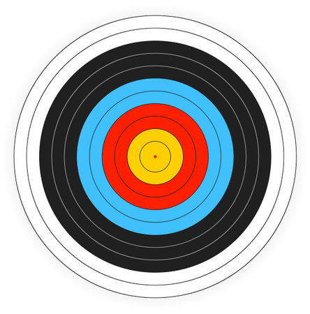 Vector of Printable archery target - ID:1-34687826 - Royalty Free Image ...