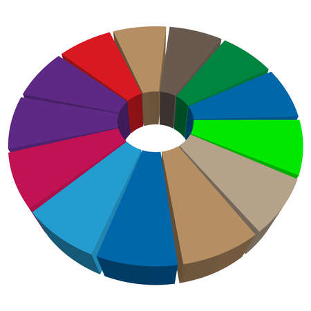 Vector of Pie chart, pie graph, diagram - ID:1-166623641 - Royalty Free ...