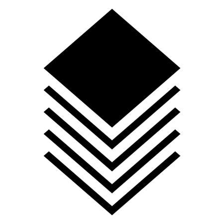 Stack, tier, layers tower icon, symbol. Multitier icon - stock vector ...